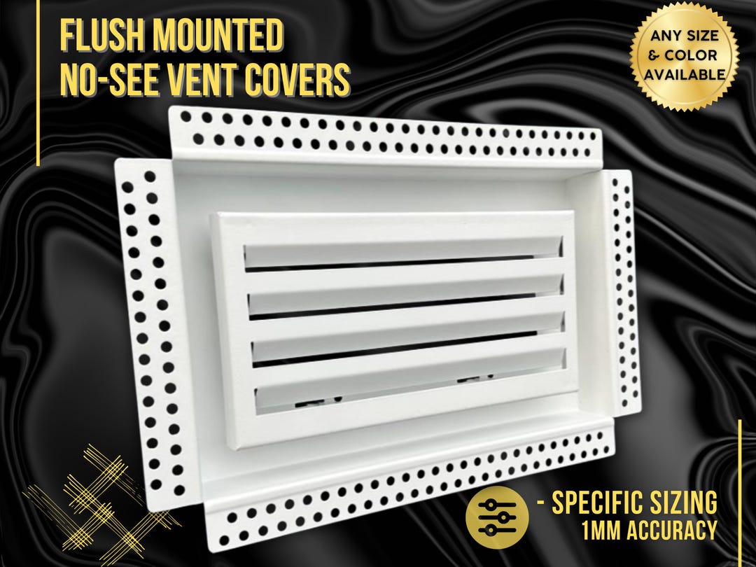 Frameless Drywall Return Grilles, Bathroom / Ceiling / Walls Air ...