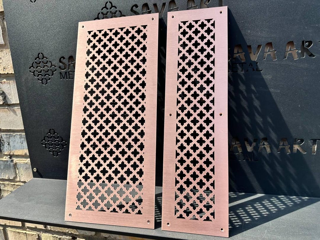 ANY SIZE and DESIGN Solid Copper Vent Covers \ Grilles \ Screens ...