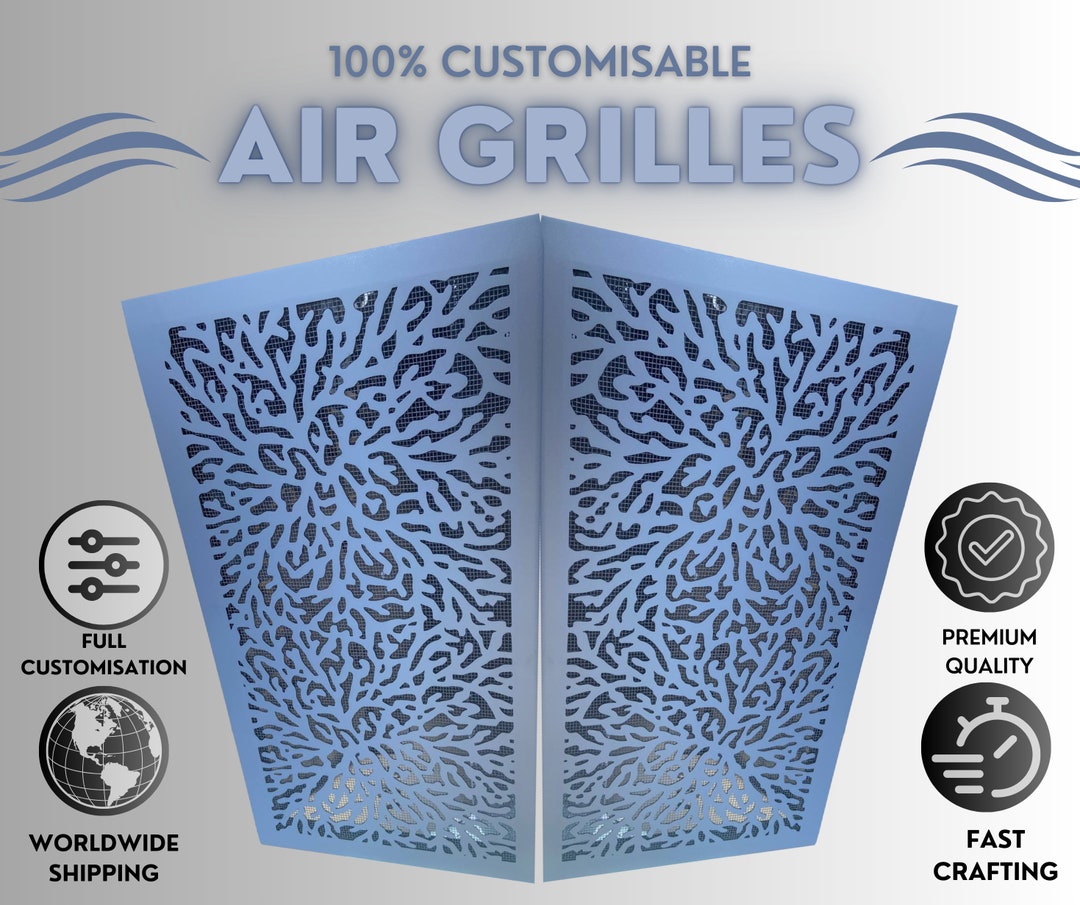 Personalized Flat Air Vent Grilles - Handcrafted Custom Flat Vent ...