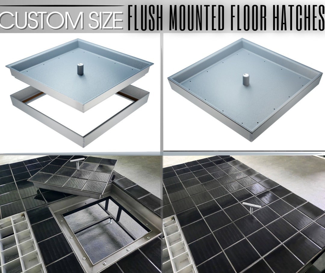 ANY SIZE & SHAPE Flush Mounted Floor Handy Hatches | Floor Access ...