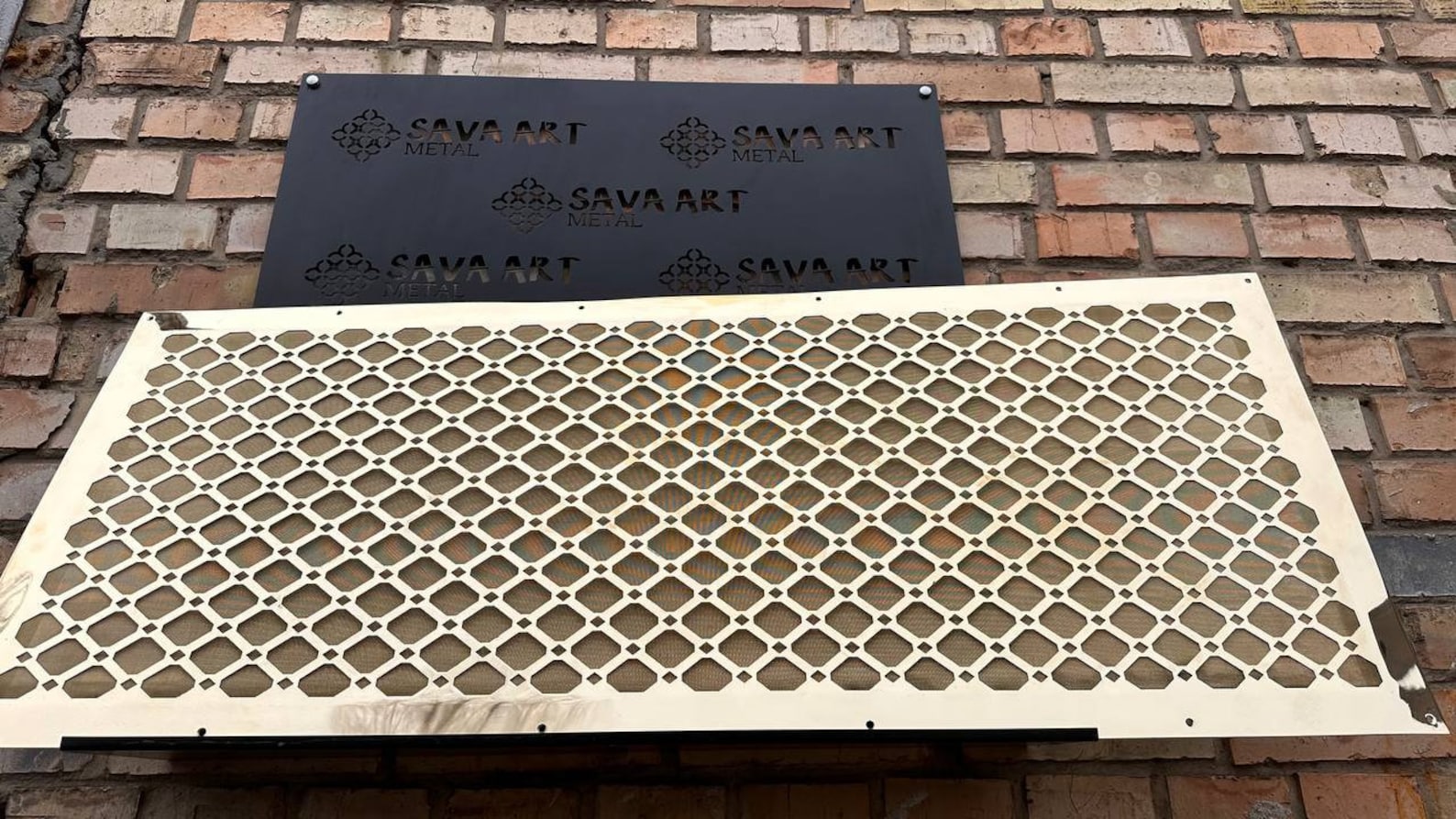 Custom Brass Air Grilles With Protective Screen, Metal Vent Covers ...