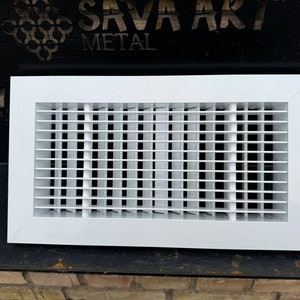 Custom Size HVAC Grilles, HVAC/R Systems, Two-row Grille, 0 Degrees ...