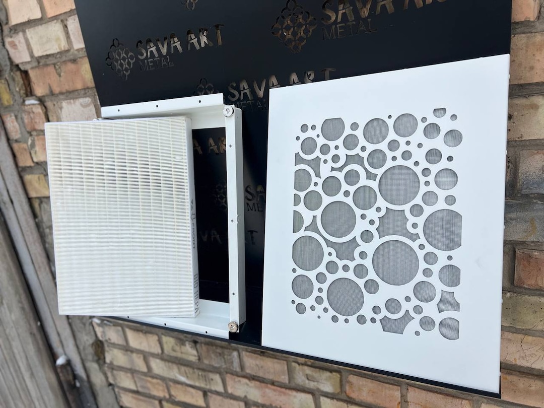 CUSTOM SIZE & DESIGN Air Return Vent Covers | Rear Frame Filter Box + 1 ...