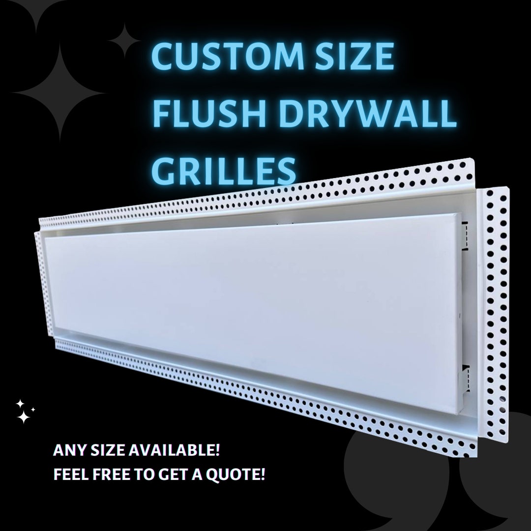 Frameless Drywall Return Grilles, Bathroom / Ceiling / Walls Air ...