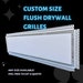 Custom-made Framed Drywall Air Vent Covers, Custom-made Air Grilles ...