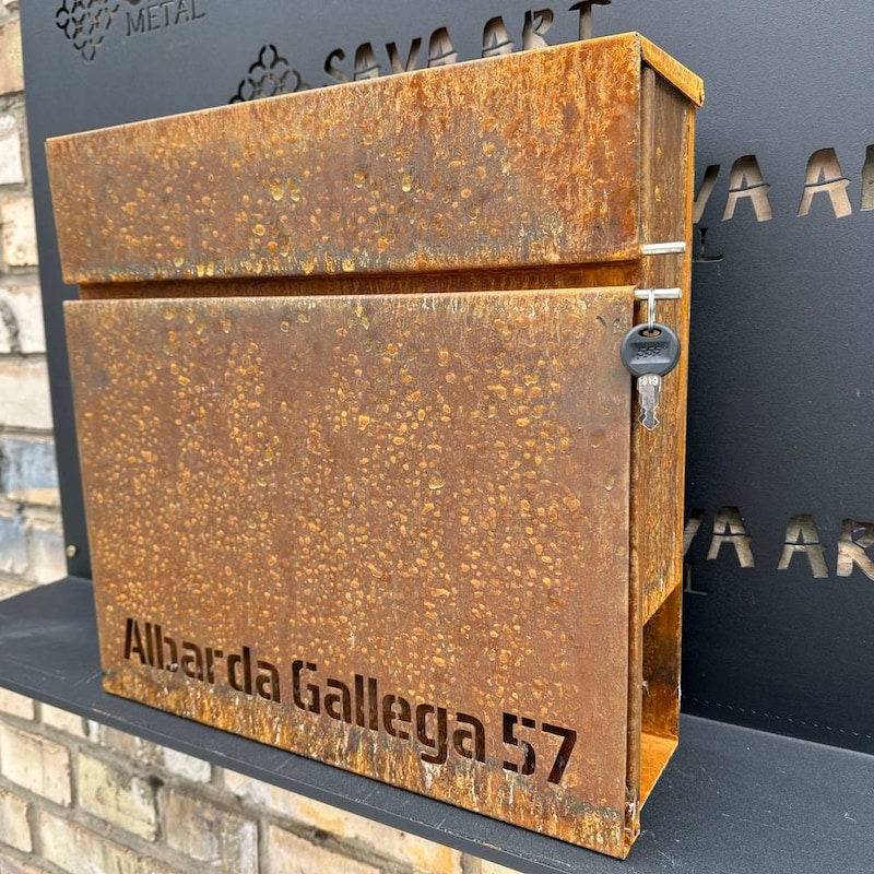 Corten Mailbox - Etsy