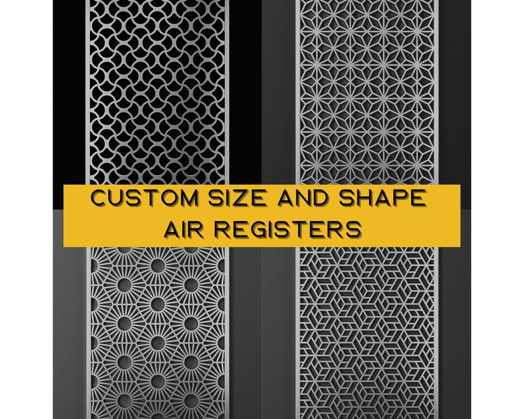 Rear Mounting Custom Metal Framed Air Vent Grilles - Handcrafted Metal ...