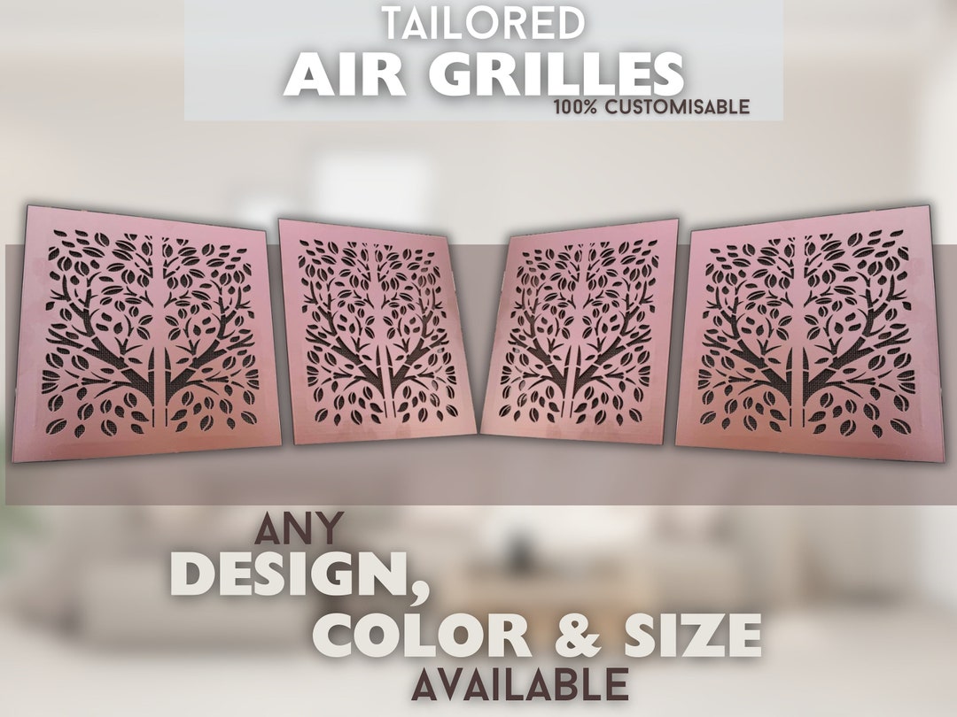 Custom Metal Ventilation Covers \ Air Grilles 20 Gauge Steel - Create ...