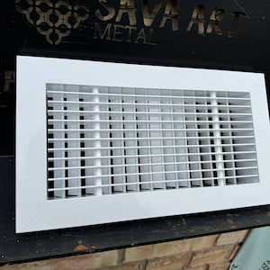 Custom Size HVAC Grilles, HVAC/R Systems, Two-row Grille, 0 Degrees ...
