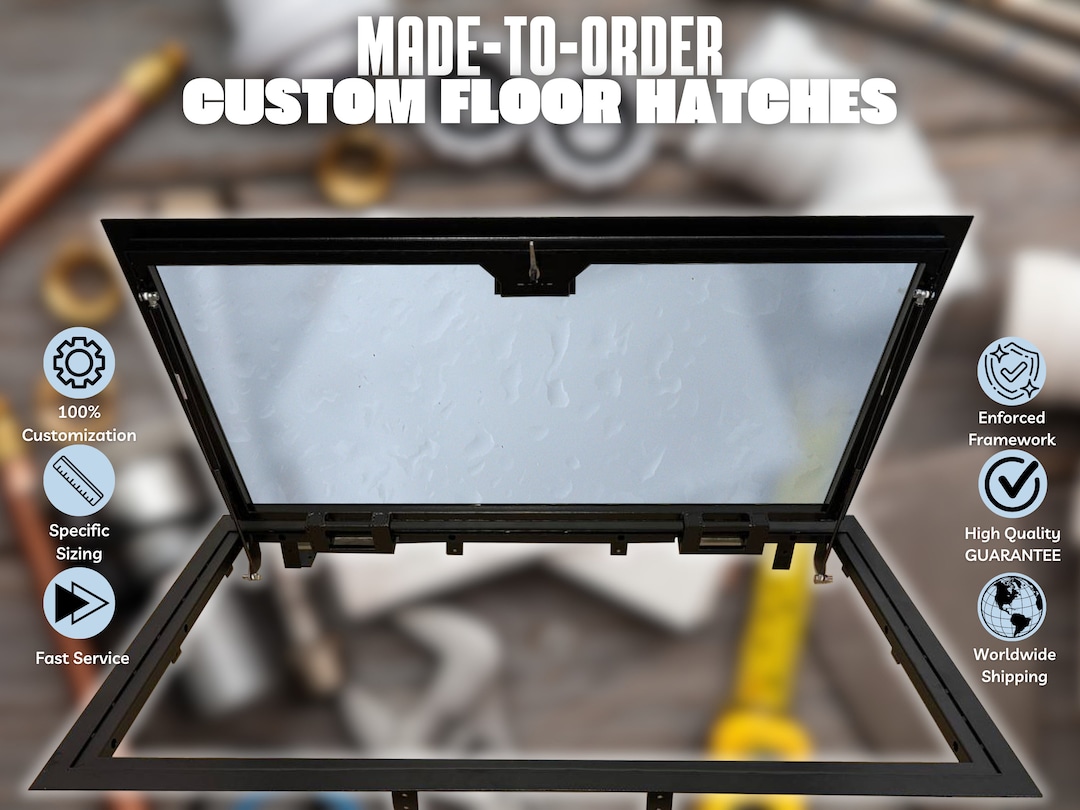 Custom Built Glass Door Floor Hatches | Made-to-order Access Doors ...