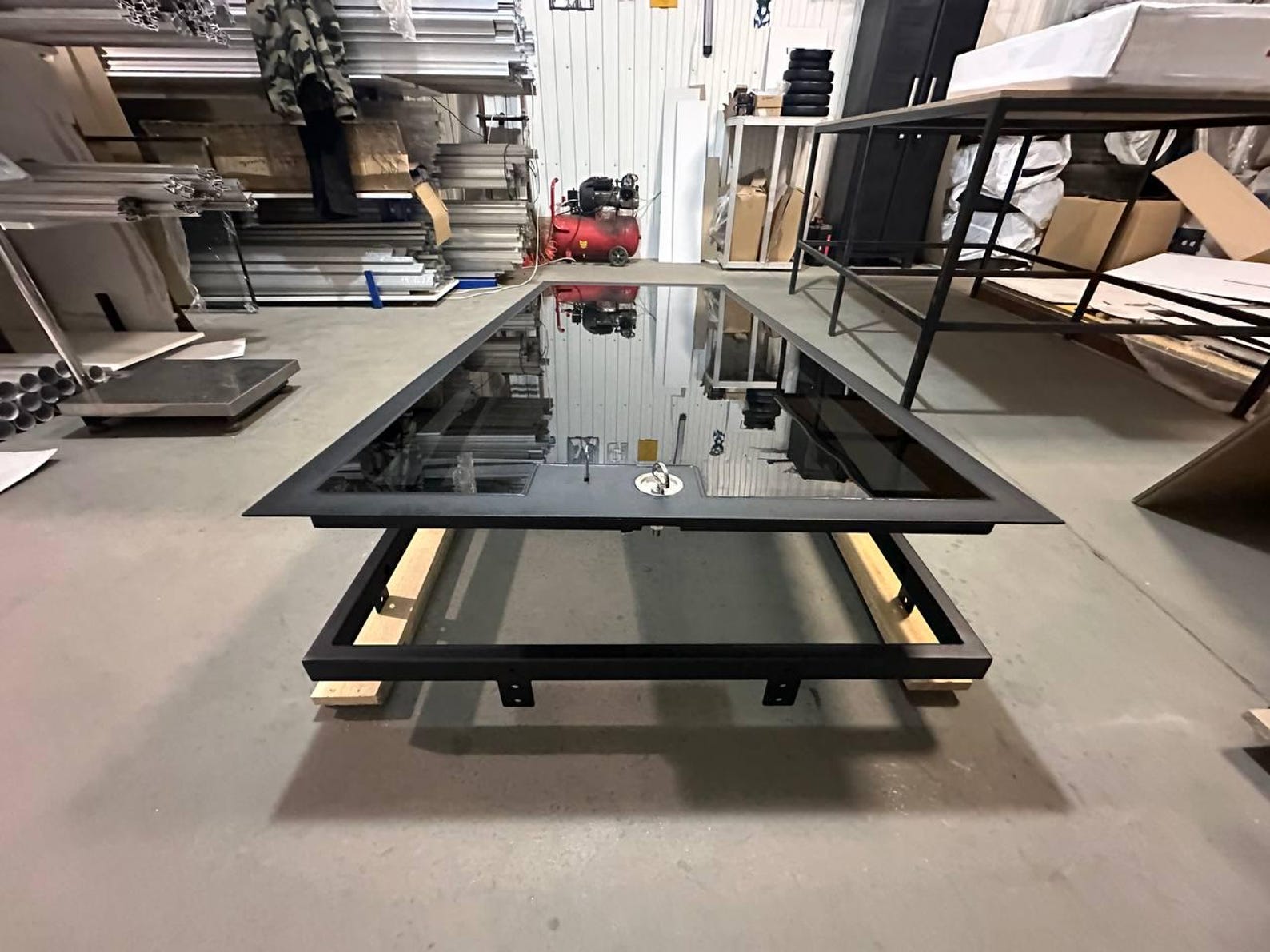 Made-to-order Bespoke Glass Floor Door With Key Lock System - Unique ...