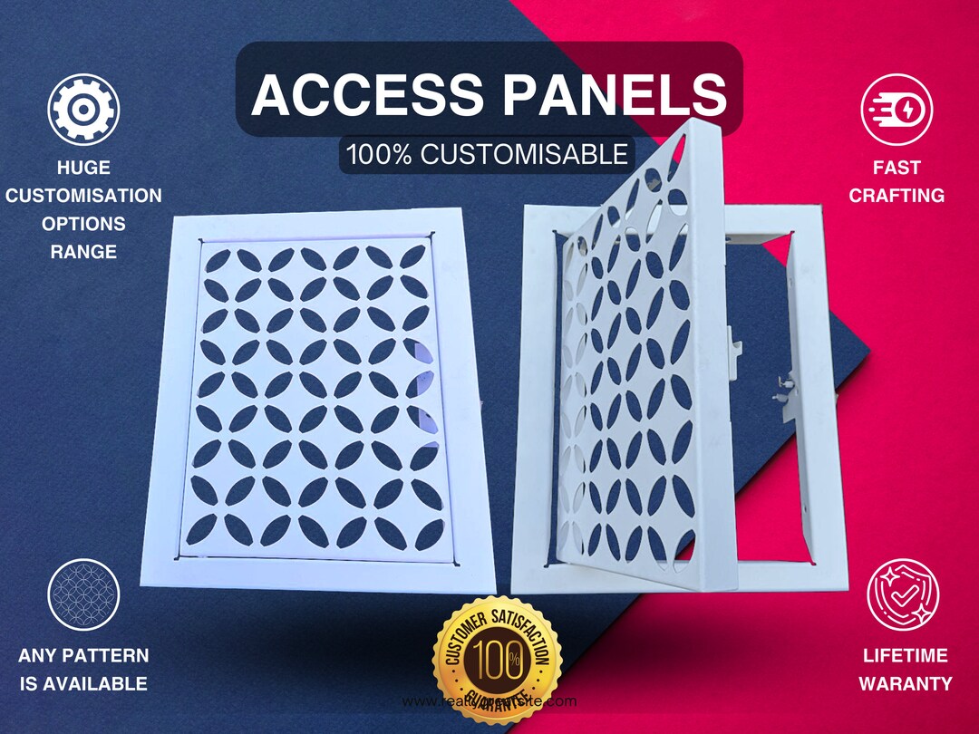 ANY SIZE and Shape Metal Access Panels With Hinges and Latches | Made ...