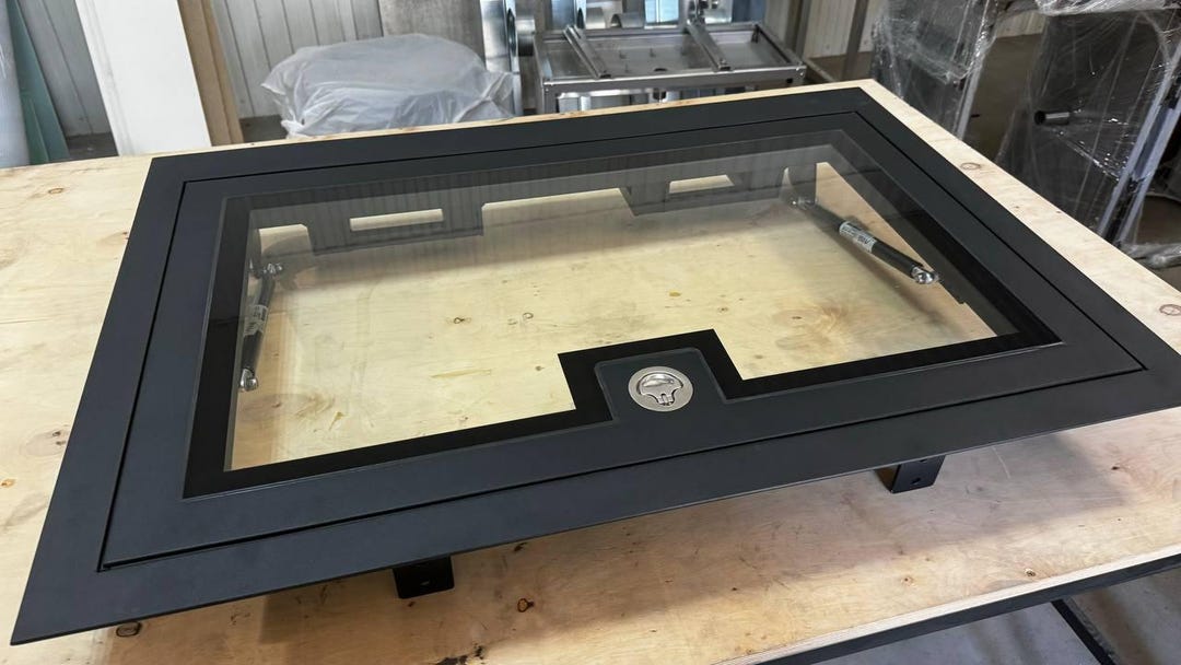 100% Custom Built Glass Door Floor Hatches | Made-to-measure Access ...