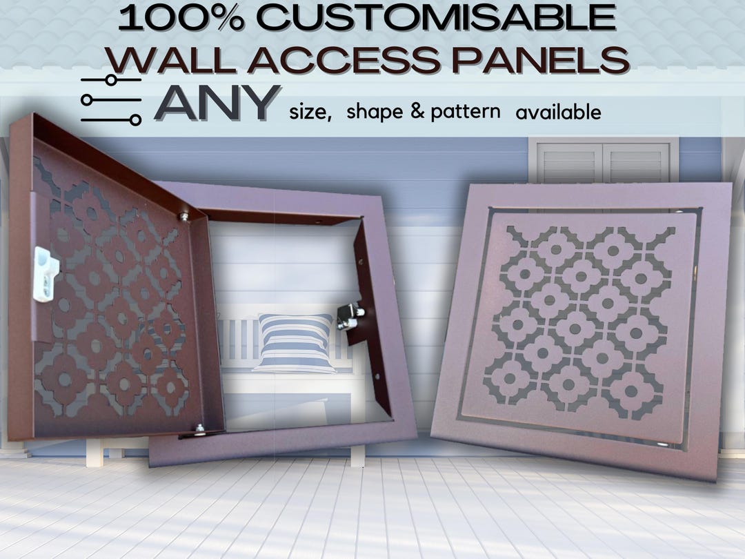 ANY SIZE and Shape Metal Access Panels With Hinges and Latches | Made ...
