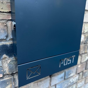 Custom Wall Mount Personalized Mailbox | Modern Custom Metal Postbox ...