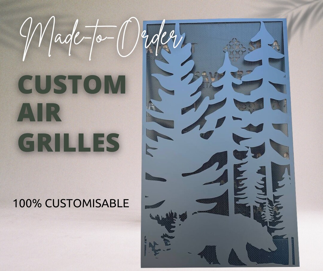 Personalized Flat Cabinet Screens - Made-to-order Metal Air Passage ...