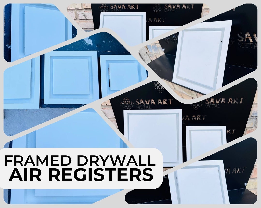 Framed Drywall Return Grilles, Bathroom / Floor / Ceiling / Walls Air ...