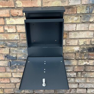 Merbau Wall Mount Personalized Mailbox | Steel + Merbau Wood Postbox ...