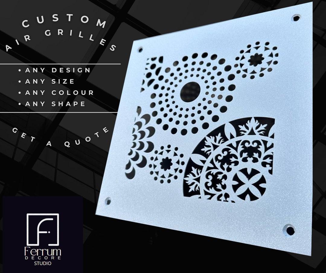 Custom Metal Air Vent Grates - Made-to-order Metal Air Flow Screens ...