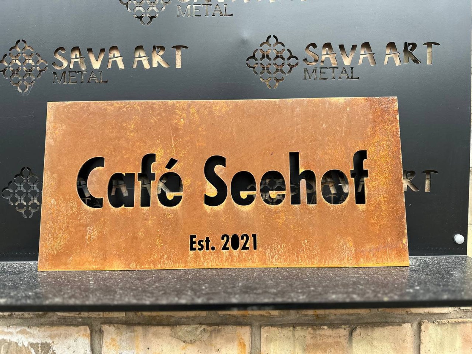 Custom COR-TEN Steel House Sign Corten weathering - Etsy