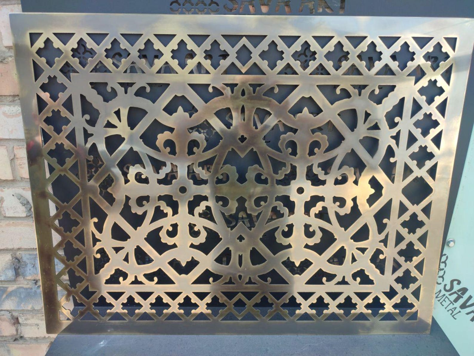 ANY SIZE and DESIGN Aged Brass Vent Covers \ Grilles \ Screens \ Grates ...