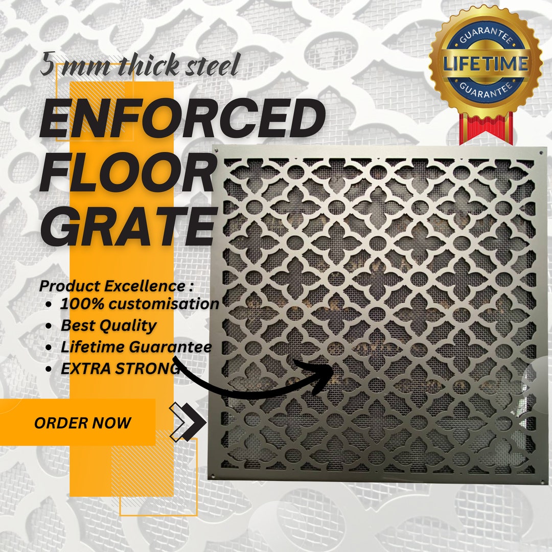 Individual Size Enforced Floor Vents, 5 Mm Thick Custom-made Floor ...