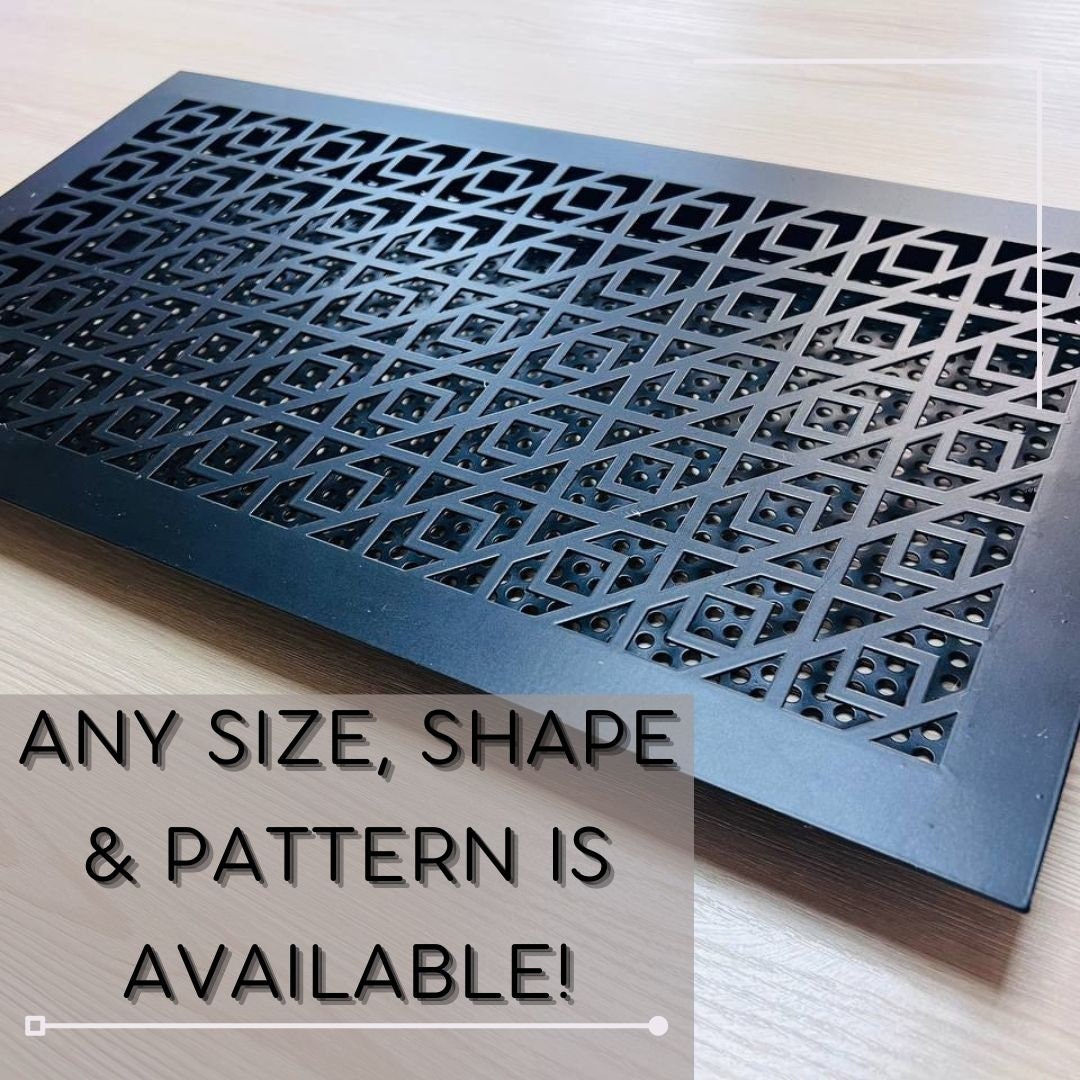 Tailored Air Vent Covers With Back Frame - Handcrafted Air Vent Covers ...