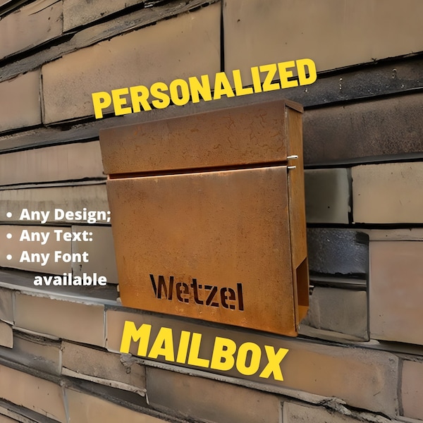 Corten Mailbox - Etsy