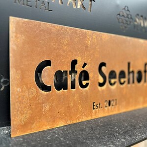 Custom COR-TEN Steel House Sign, Corten "weathering Steel" House Sign ...