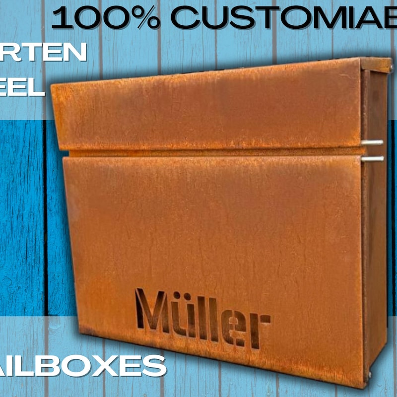 Corten Mailbox - Etsy