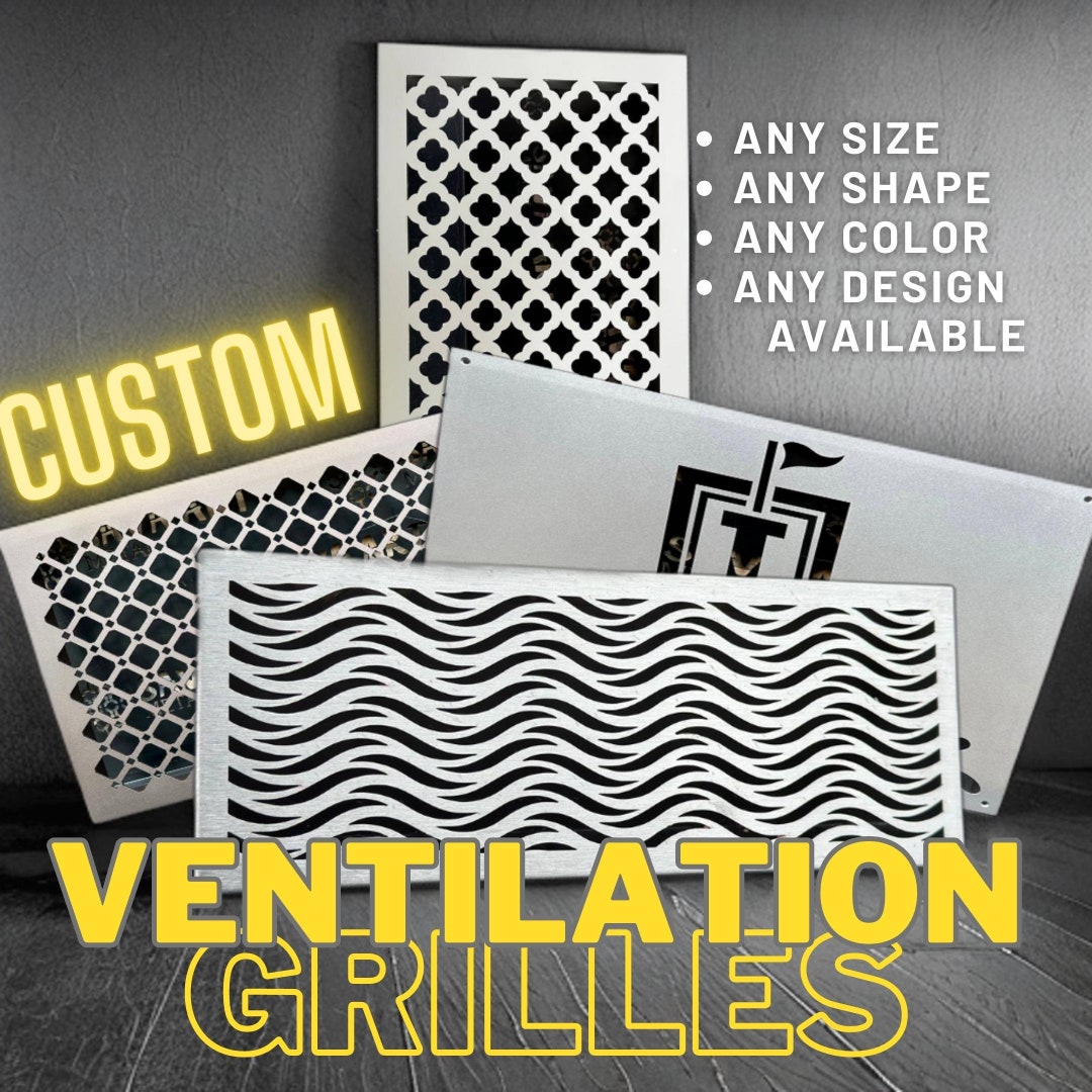 Custom-made Flat Ventilation Grilles - Made-to-order Metal Air Flow ...