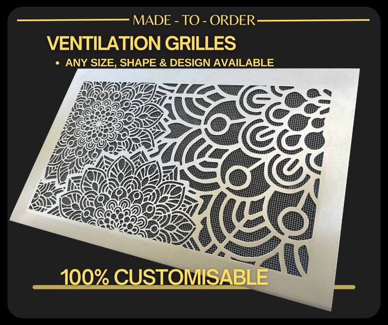 Custom-built Ventilation Grilles With Mesh, Vent Covers, HVAC Air ...