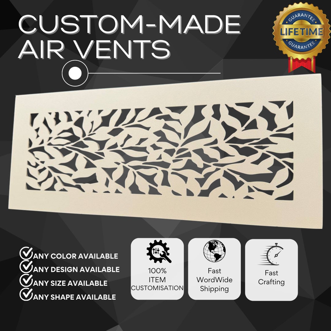 Personalized Metal Framed Air Ventilation Screens - Artisan Metal Air ...