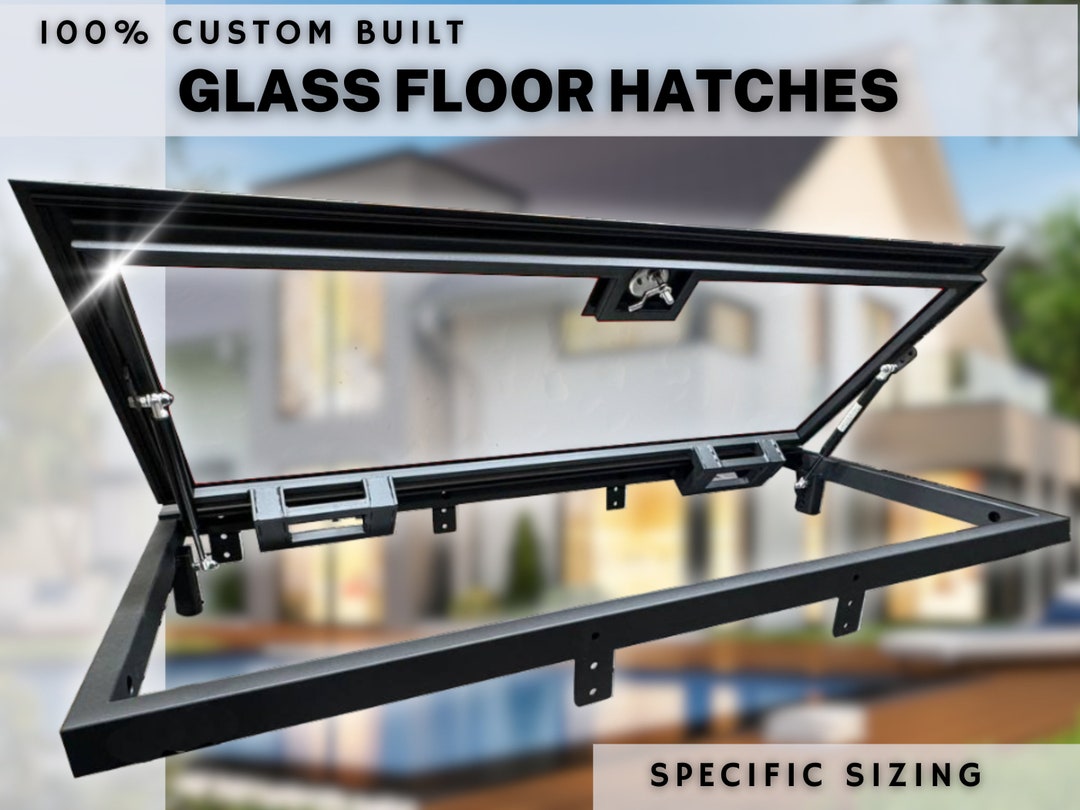 Custom Glass Door Floor Hatch - Handcrafted Access Panel - Custom-made ...