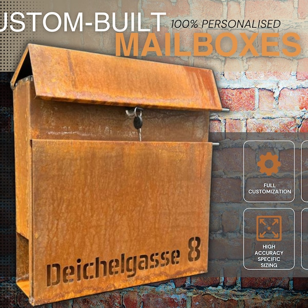 Corten Mailbox - Etsy