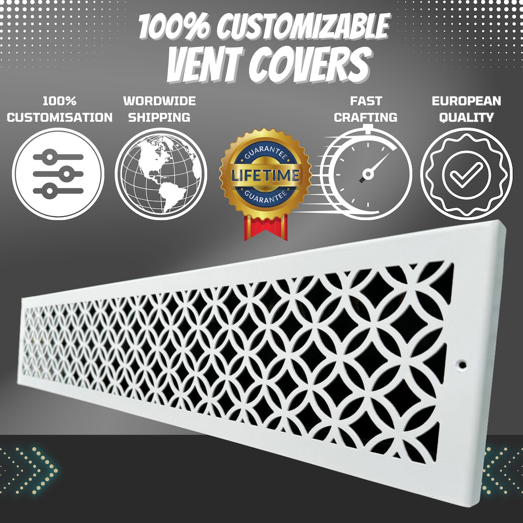 Handcrafted Metal Framed Air Flow Grilles - Custom Metal Framed HVAC ...