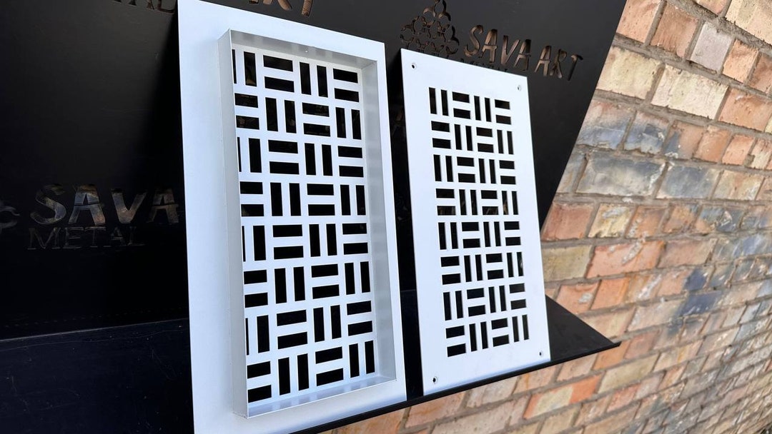 Handcrafted Rear Mounting Metal Framed Air Flow Screens - Personalized ...