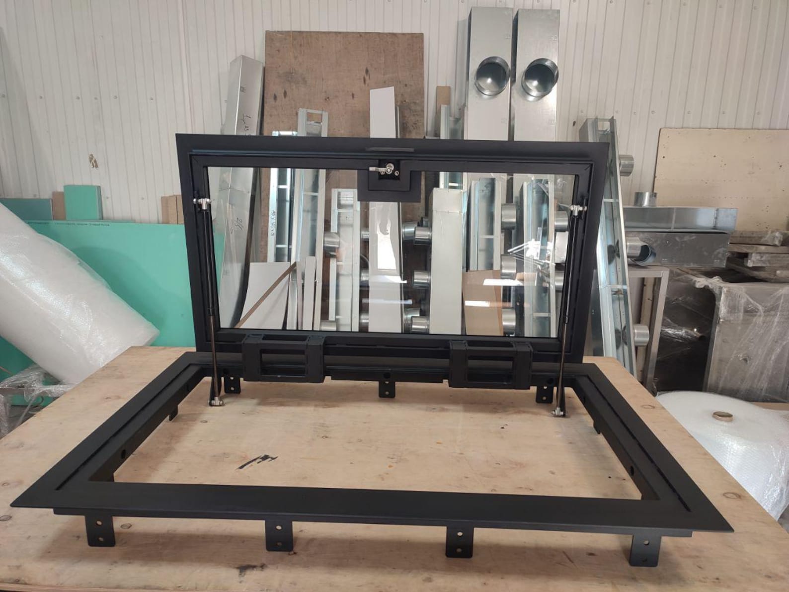 ANY SIZE & SHAPE Custom-made Floor Hatches With Glass Doors | Access ...