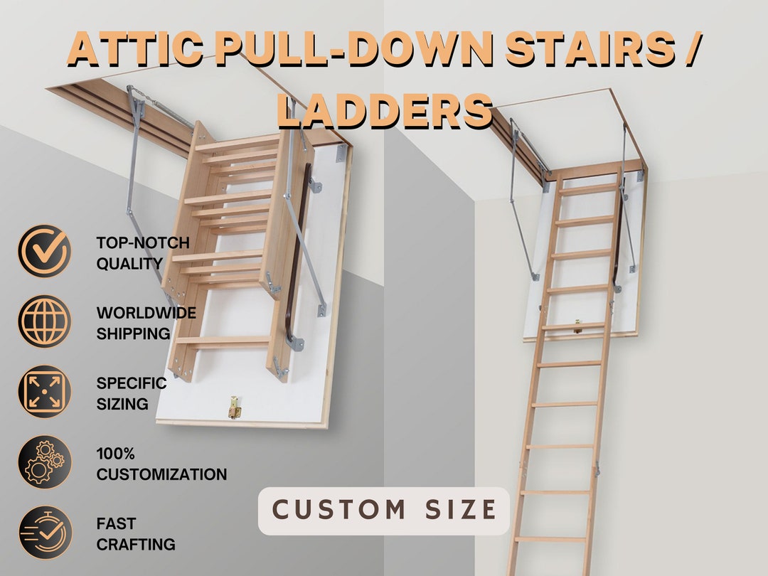 Metal pull down stairs store