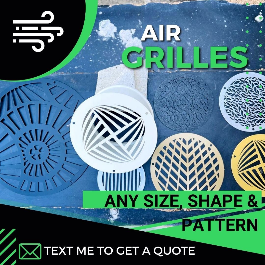 Custom-made Ventilation Grilles, Air Registers, Vent Covers, HVAC Air ...