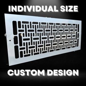 Handcrafted Flat Metal HVAC Registers - Unique Metal Air Vent Panels ...