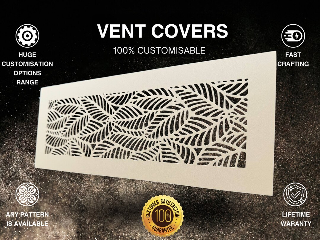 Custom-made Flat Vent Covers - Customizable Metal Flat Ventilation ...
