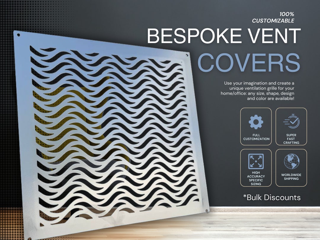 Fully Personalized Metal Framed Air Vent Covers - Bespoke Metal Air ...