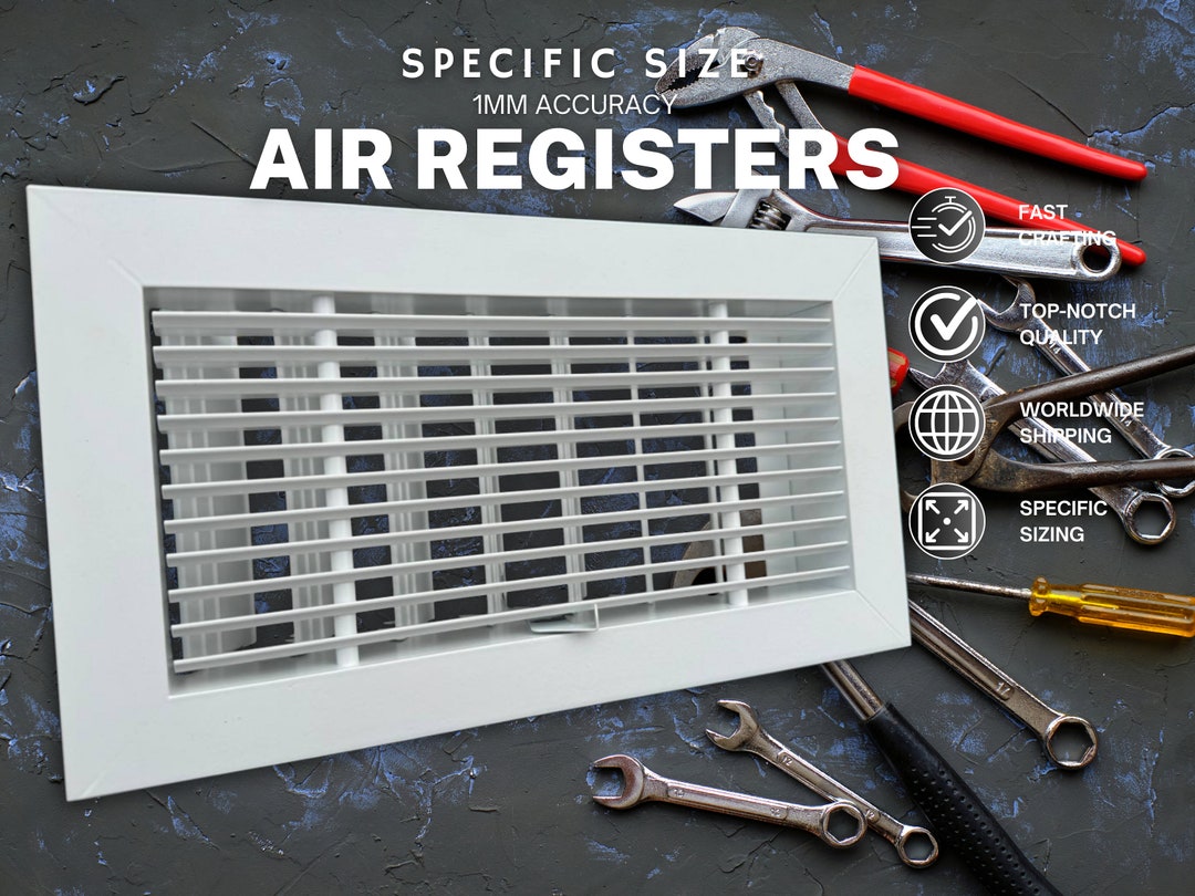 Custom Size HVAC Grilles, HVAC/R Systems, Air Register With Louver, Any ...