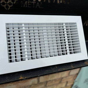 Custom Size HVAC Grilles, HVAC/R Systems, Two-row Grille, 0 Degrees ...