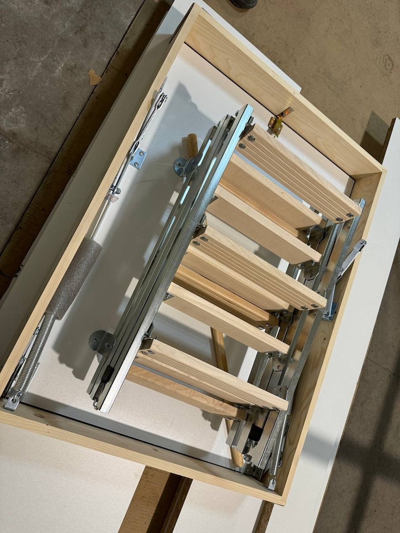ANY SIZE Custom Attic Pull-down Stairs/ladders, Access Stairs, Folding ...