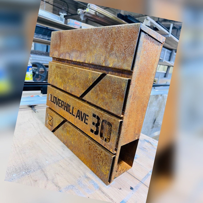 Corten Mailbox - Etsy