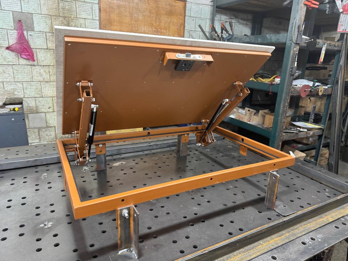 Bespoke Steel Floor Access Panel - Enforced Lifting Hinges System ...