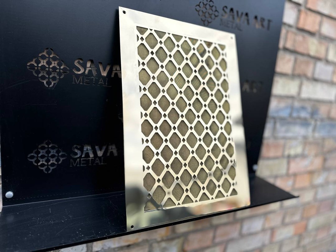 Fully Customized PURE BRASS Air Grilles, Custom Vent Covers, Air ...