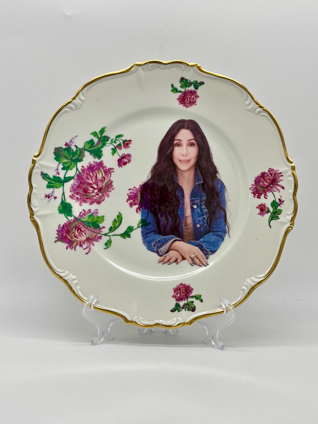Cher Repurposed Vintage Plate - Etsy